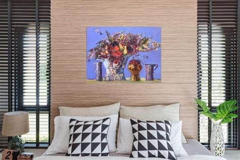 Купити картину «Щойно з саду з їжею та напоями олійними фарбами на полотні в стилі реалізм