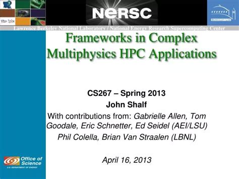 Ppt Frameworks In Complex Multiphysics Hpc Applications Powerpoint Presentation Id2327218