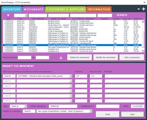Stock Pratique Inventory Management