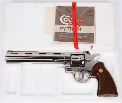 Bid Now Nickel Colt Python Target 38 Revolver March 6 0123 1000
