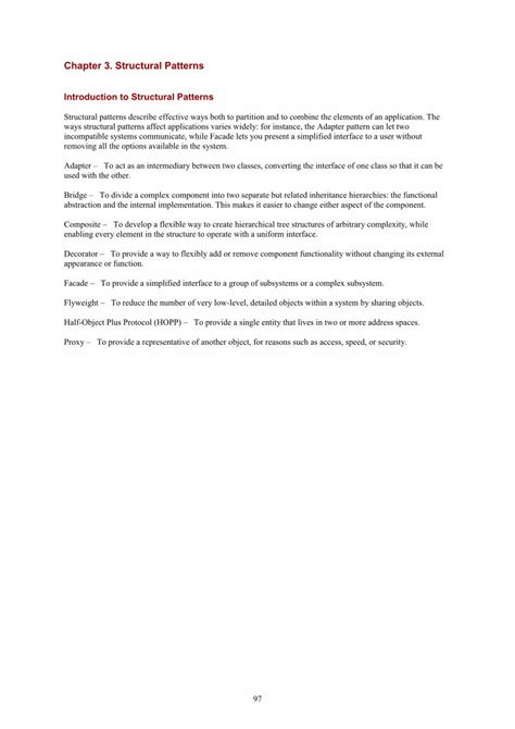 Pdf Chapter 3 Structural Patterns Introduction To Structural