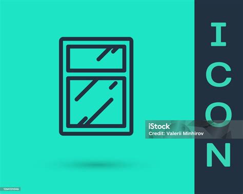 녹색 배경에서 격리된 창 아이콘용 블랙 라인 클리닝 서비스입니다 스퀴지 스크레이퍼 와이퍼 벡터 일러스트레이션 가사 집안일에 대한 스톡 벡터 아트 및 기타 이미지 Istock