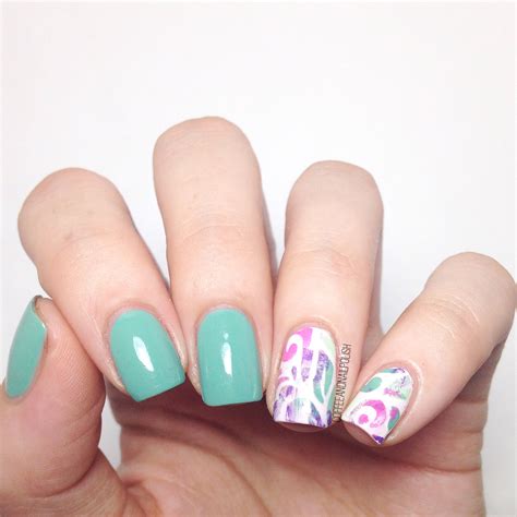 Psychedelic Patten Nails Coffee And Nail Polish