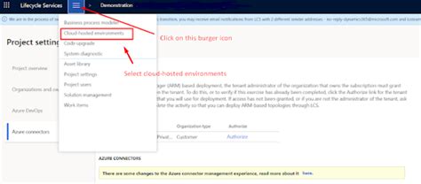 steps to setting up a cloud hosted environment for d365 fo using lcs