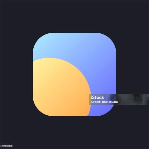 어두운 테마에 대한 색상 채도 평면 그라데이션 채우기 Ui 아이콘 개념에 대한 스톡 벡터 아트 및 기타 이미지 개념 검은색 고체 Istock