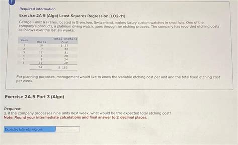 solved required information exercise 2a 5 algo