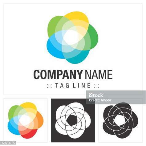 스타 벡터 기호 회사 펜타곤 나선형 색상 그라데이션 스타일 로고 타입 아이콘 그림입니다 우아한 아이덴티티 컨셉 디자인 아이디어 템플릿 0명에 대한 스톡 벡터 아트 및 기타