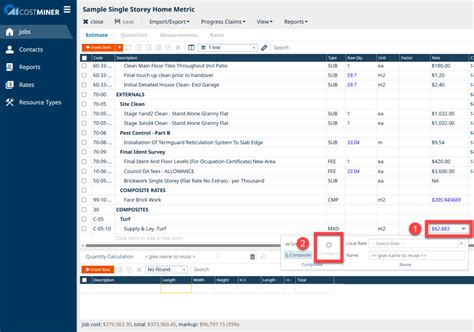 Add Configurable Rates To An Estimate Costminer User Guide