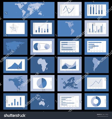 set flat design world map graphics stock vector royalty free