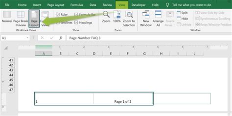 Page Numbers In Excel Examples How To Add Insert Reset