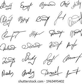 Handwritten Signature Photos And Images Shutterstock