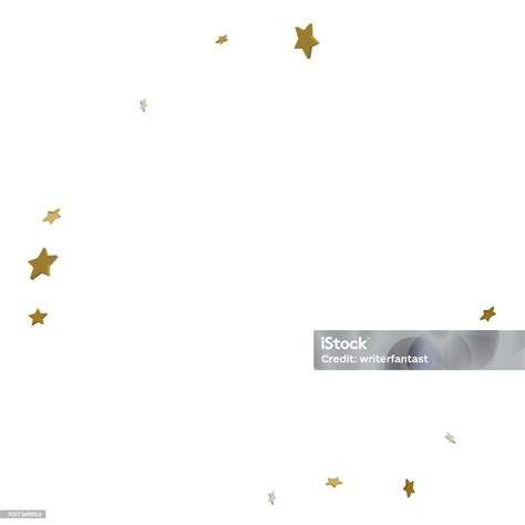 3d 골드 프레임 또는 흰색 배경에 무작위 분산형 황금 별 테두리 축제 배너 생일 인사말 카드 엽서 웨딩 초대장에 대 한 디자인