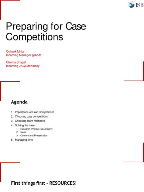 Preparing For Case Comps Strategy Pdf Cognition Cognitive Science