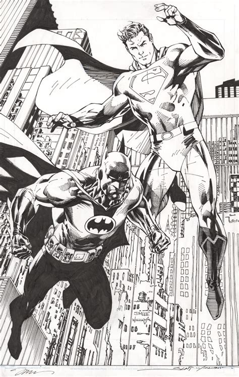 Jim Lee Batman Superman Worlds Finest 1 Cover 2022 Scott