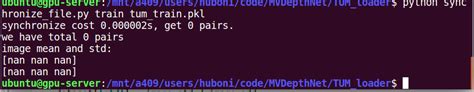 Generate Pkl Data Issue HKUST Aerial Robotics MVDepthNet GitHub