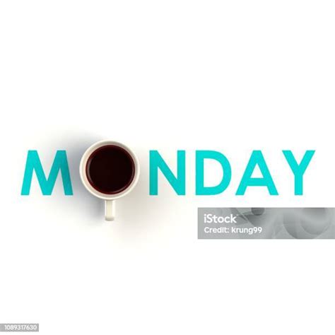 월요일의 형태로 커피 한 잔의 Op 보기 흰색 배경 커피 개념 그림 3d 렌더링에 고립 3차원 형태에 대한 스톡 사진 및 기타 이미지 3차원 형태 갈색 고급 요리