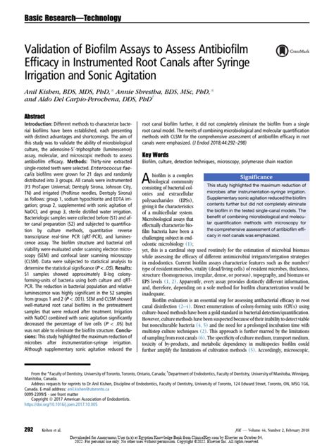 Validation Of Biofilm Assays To Assess Antibiofilm Pdf Real Time Polymerase Chain Reaction