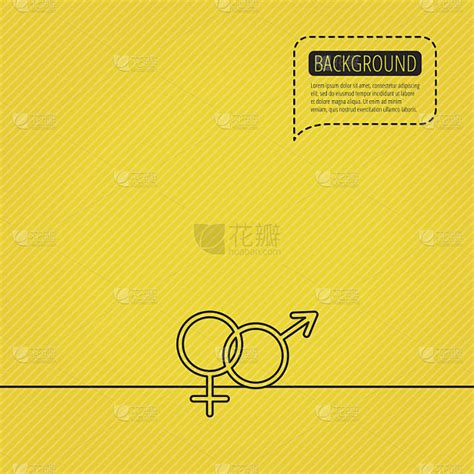 男性和女性的图标传统的性符号