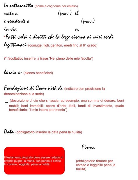 Lasciti Testamentari Fondazione Valsesia