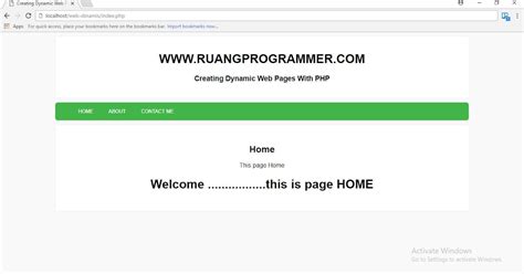 Cara Membuat Web Dinamis ~ Ruangprogrammer