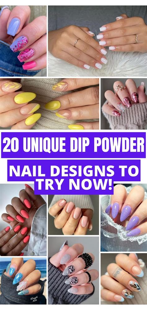 20 Unique Dip Powder Nail Designs To Try This Year Dip Powder Nails