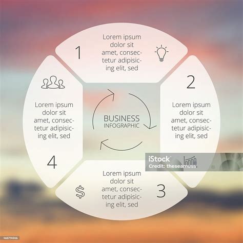 서클 라인 인포그래픽 형판 주기 도표 그래프 프리젠테이션 및 0명에 대한 스톡 벡터 아트 및 기타 이미지 0명 2015년 4 Istock