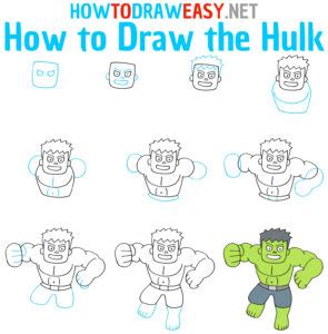 How To Draw The Hulk How To Draw Easy