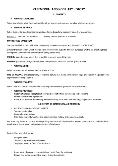 Ceremonial And Nobiliary History Ceremonial And Nobiliary History 1