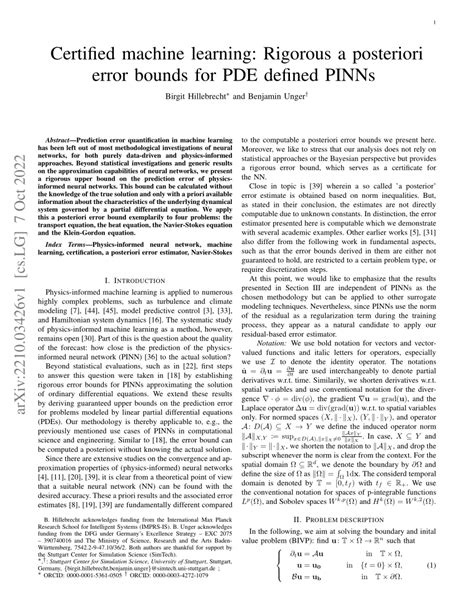 Pdf Certified Machine Learning Rigorous A Posteriori Error Bounds Pdf Certified Machine Learning Rigorous A Posteriori Error Bounds