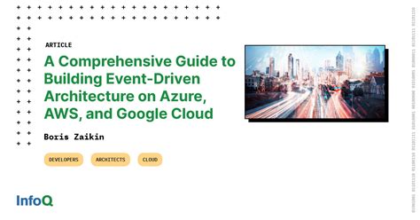 A Comprehensive Guide To Building Event Driven Architecture On Azure AWS And Google Cloud InfoQ
