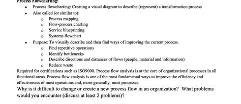 Answered Process Flowcharting Process Bartleby