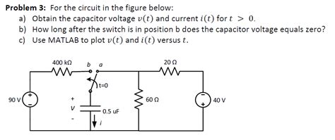 Solved Problem For The Circuit In The Figure Below A Chegg