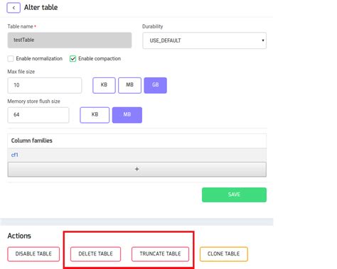 Php How To Clear A Table In Hbase Stack Overflow