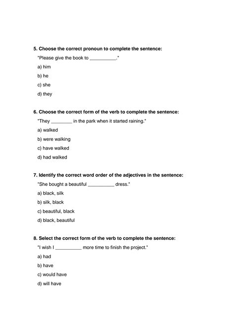Solution Advanced Grammar Exercises Studypool