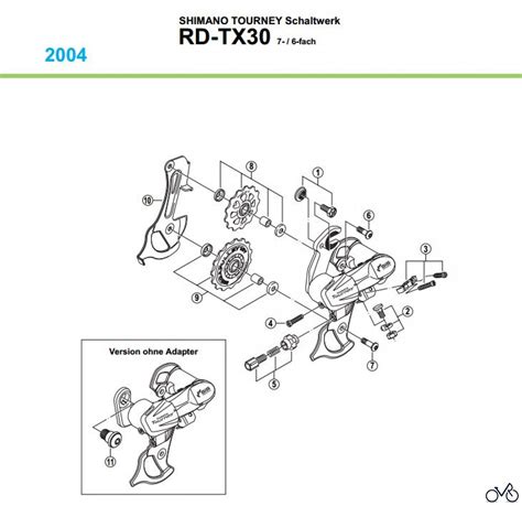 Shimano RD-TX30-04 Ersatzteile