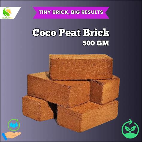 Coco Peat Brick 500 Gm Coco Peat Block Zarkhaizbee Top Online