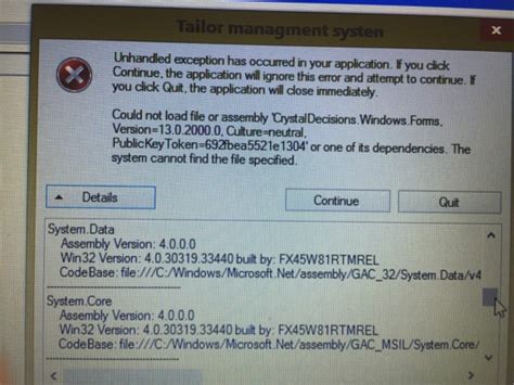 C Crystal Reports Error When Installing Application On Another
