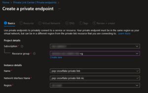 Configure Azure Private Link Connectivity With Snowflake InterWorks