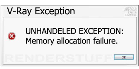 Vray Memory Allocation Failure Tutorial Computer Graphics Daily News