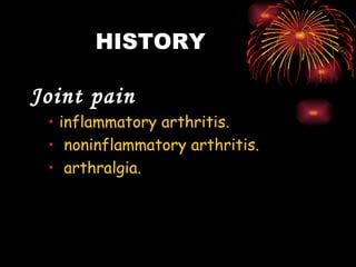 Clinical Approach To Arthritis Ppt