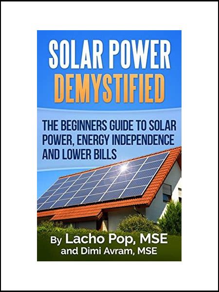 Solar Power For Demystified Solar Energy Books Solar Consultant