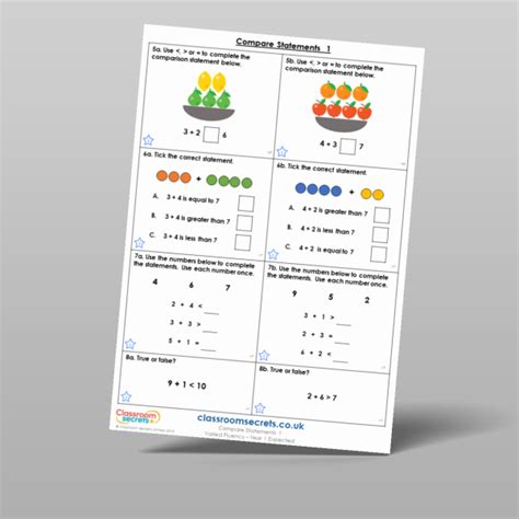 Year 1 Compare Statements 1 Varied Fluency Resource Classroom Secrets