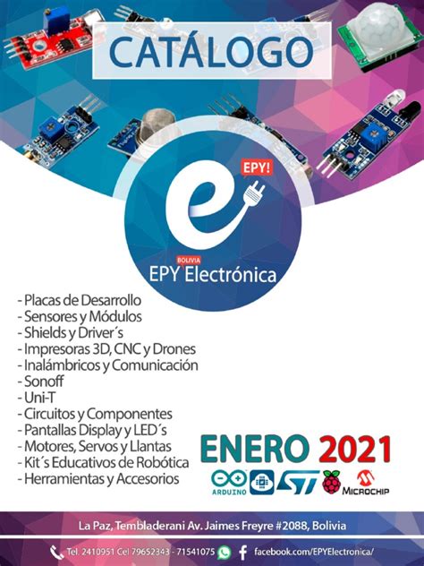 catalogo arduino 2020 pdf arduino diodo emisor de luz
