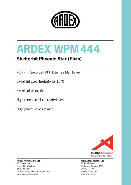 Ardex Wpm 444 Ardex Australia Ltd Nbs Source