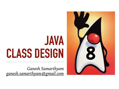 Java Class Design Ppt