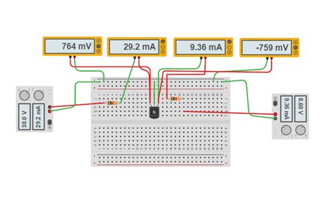 Circuit Design Input Characteristics Of Common Base Bjt Configuration Tinkercad