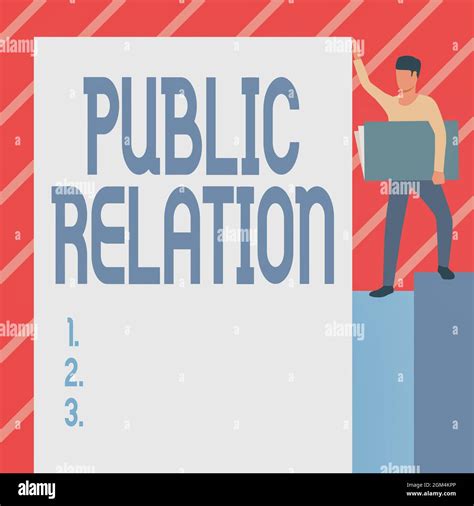 Text Caption Presenting Public Relation Concept Meaning Practice Of Deliberately Managing The