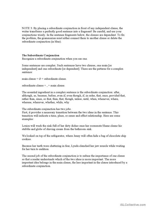 Conjunctions English Esl Worksheets Pdf And Doc