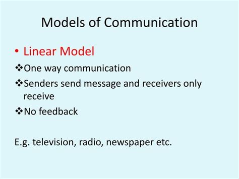 Communication Model PPT