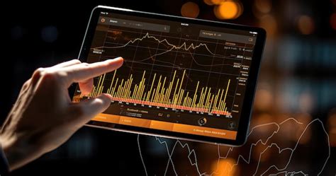 Premium Ai Image Tablet Screen Displaying Stock Market Data On A Touch Screen Interface